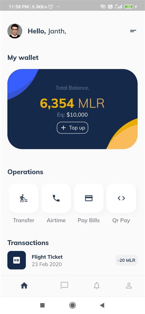 Wallet App Built In Flutter Android App Design