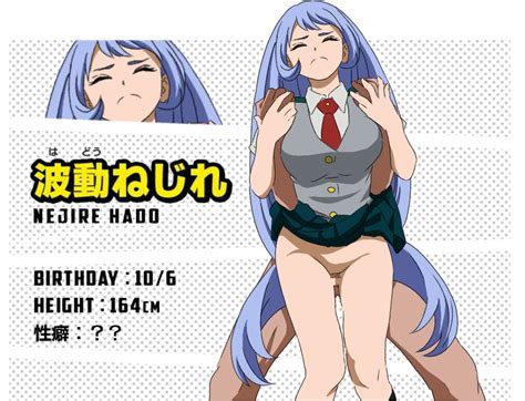 Mr Trace Mosha Hado Nejire Boku No Hero Academia Babe Girl Blue Hair Censored Closed
