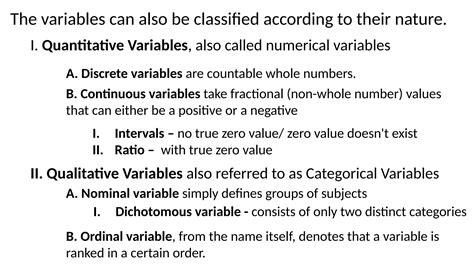 Presentation Types Of Variables Researchpptx