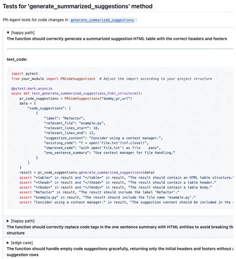 💎 generate tests qodo merge and open source pr agent