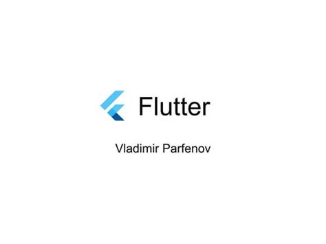 Flutter Ppt
