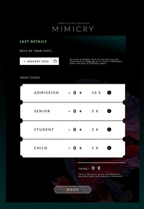 Concept UI Ticket Sales On Behance