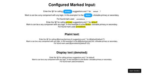 Configured Marked Input Forked Codesandbox
