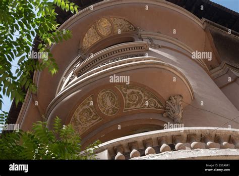 Beautiful Close Up Details Of Balconies And Balustrades Of The