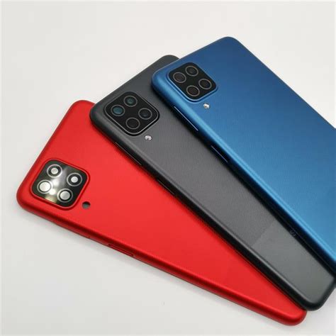 For Samsung Galaxy A12 Back Battery Cover Door Rear Housing Cover Case Replacement With Camera