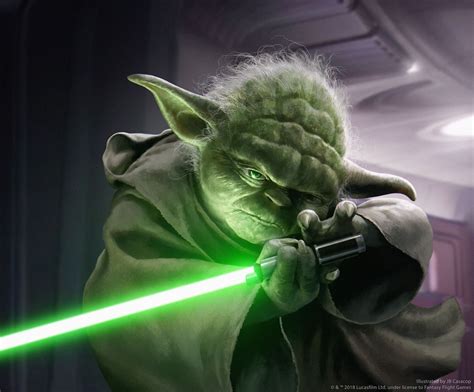Yoda Lightsaber Wallpapers Wallpaper Cave