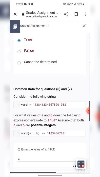 Graded Assignment Week 1 Python Iit Iitmadrasonlinedegree Python
