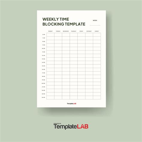 Blocking Chart Template