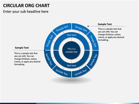 Circular ORG Chart PowerPoint Template SketchBubble