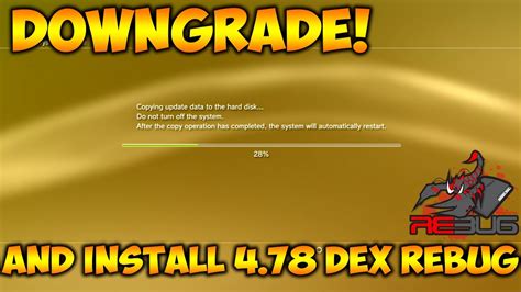 Ps3 Downgrade To 355 And Install 4781 Dex Rebug Youtube