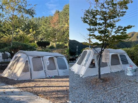 리빙쉘 텐트 추천 노스피크 에어텐트 A7ex 퍼시픽오션 2동 후기 네이버 블로그