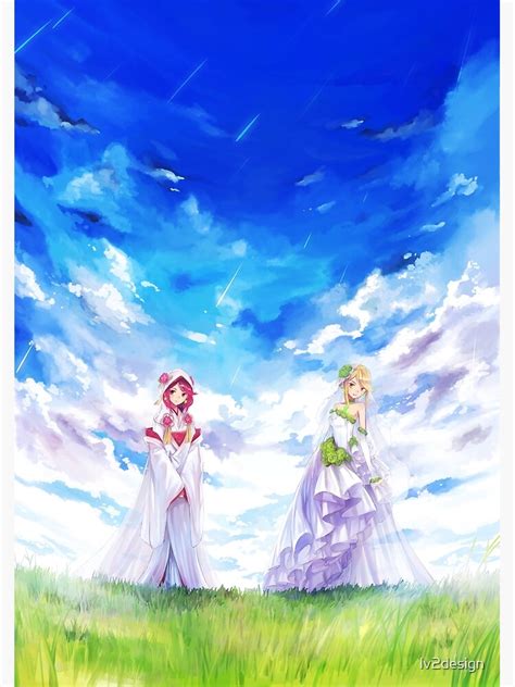 Xenoblade 2 Pyra And Mythra Wedding Dress Ver Poster For Sale By