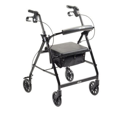 Mckesson Black Lightweight Aluminum Rollator 146 R726bk