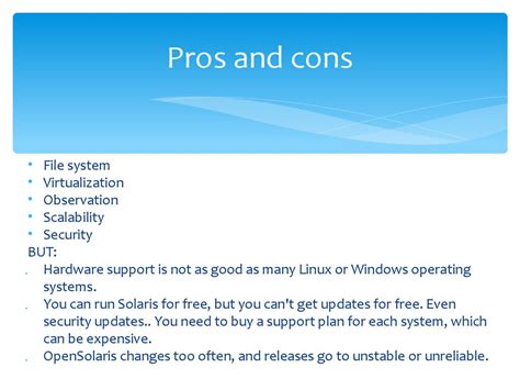 Oracle Solaris Online Presentation
