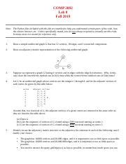 Lab8 Pdf COMP 2002 Lab 8 Fall 2019 Note The Python Files Included With This Lab Are Intended