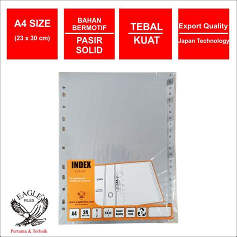 Eagle Pembatas Odner Divider Index File Depider File Divider A4 A Z