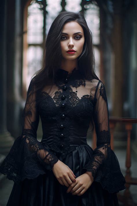 Girl In A Gothic Dress By Ai Mademasterpieces On Deviantart