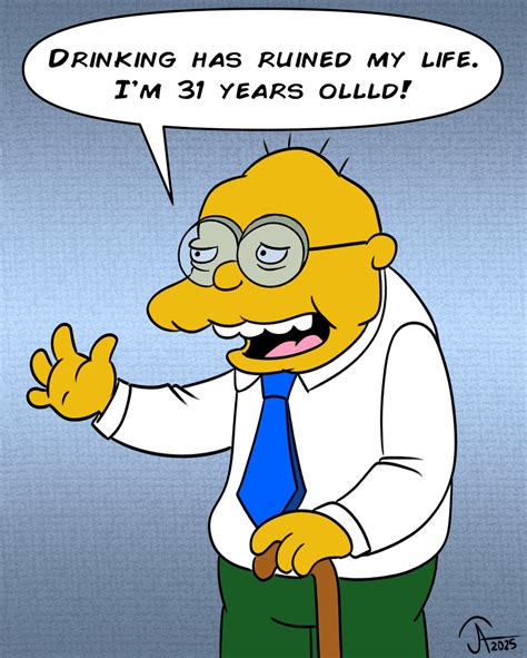 Hans Moleman Presents By Dusty Art On Newgrounds