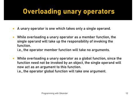 Operator Overloading In C Pdf