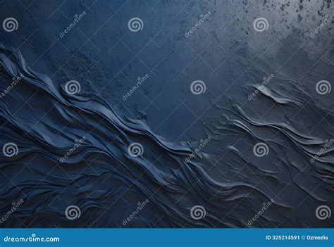 Blue Textured Background With Wavy Patterns And Light Spots Adding
