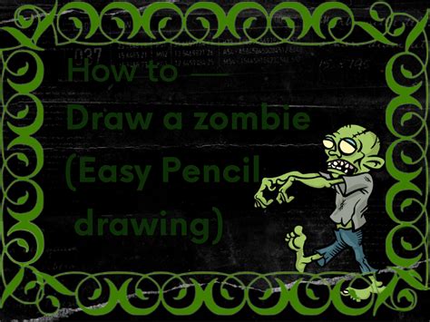 How To Draw A Zombie Easy Pencil Drawing VIZUALWORLOCK