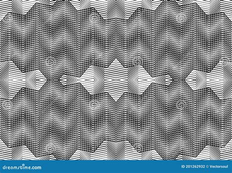 Repeatable And Tileable Grid Mesh Of Zig Zag Criss Cross And Wavy Interlace Intertwine And