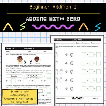 Adding With Zero Beginner Addition Skills Series By Learn With Headway