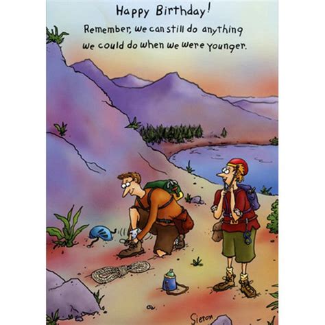 Hiking Couple Funny Birthday Card