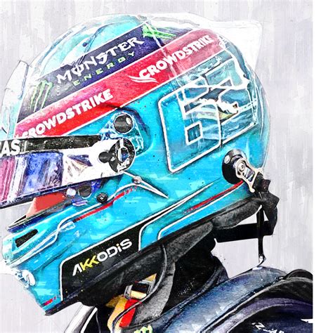 George Russell First Win Tribute Race Prints F1 Art
