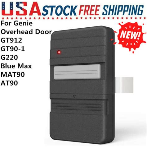 9 12 Dip Switch Garage Door Opener Remote Fits Genie Overhead Door Gt912 Gt90 1 Ebay