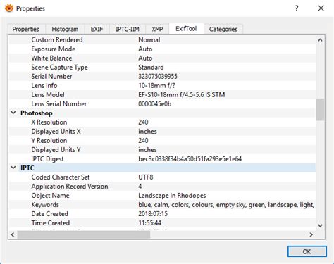 Lightroom How To Get Lens Serial Number From Exif Photography