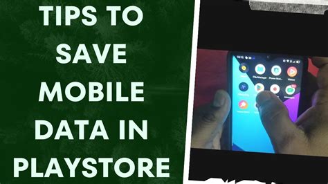 Settings To Save Mobile Data While Using Playstore Ll Settings To Save