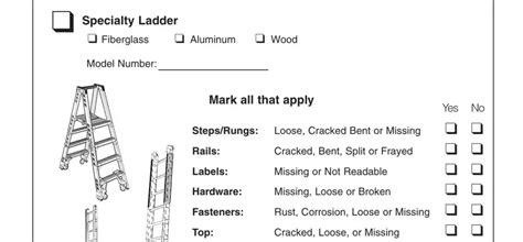 Ladder Inspection Checklist Form ≡ Fill Out Printable Pdf Forms Online