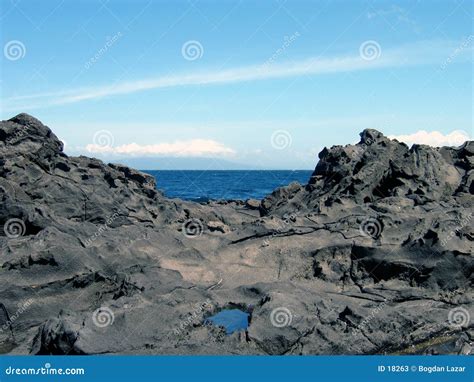 Ocean Between Rocks Stock Image Image Of Rock Blue Pacific 18263