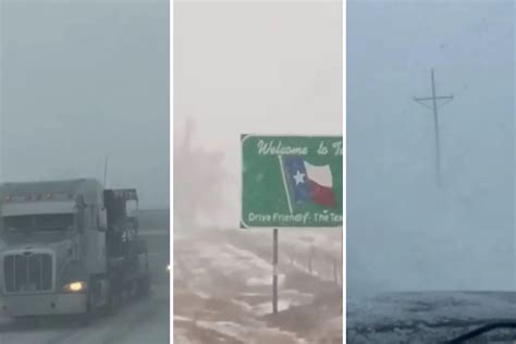 Videos Show Intensity Of Blizzard That Slammed Texas Panhandle
