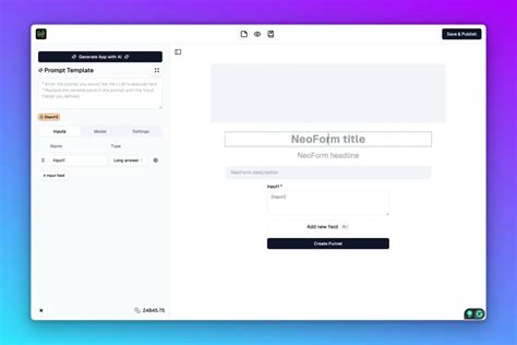 free no code builder for ai wrappers neoprompt