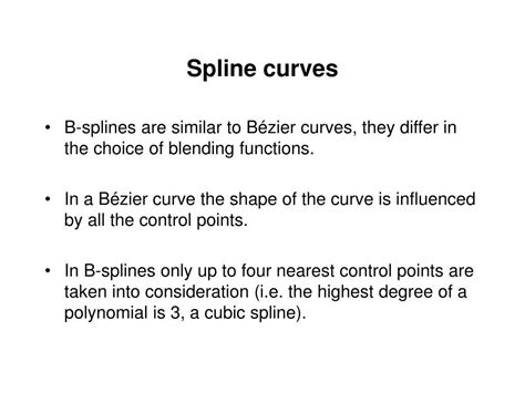 Ppt Raster Conversion Algorithms For Curves 2d Splines Powerpoint