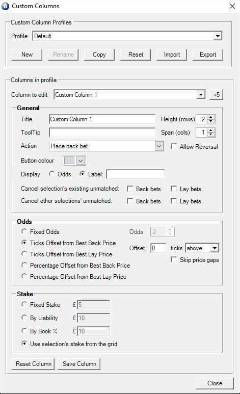 Topic Custom Columns