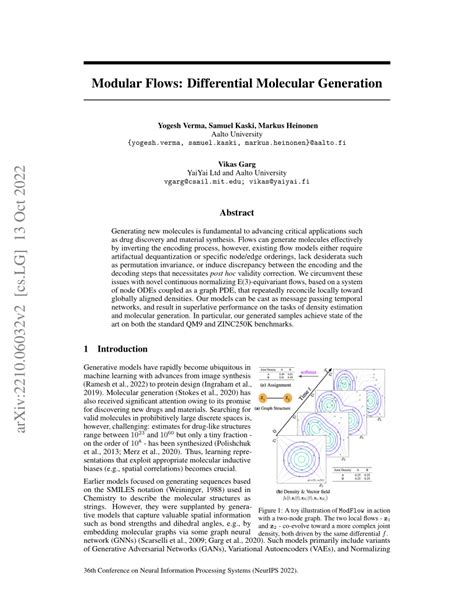 pdf modular flows differential molecular generation