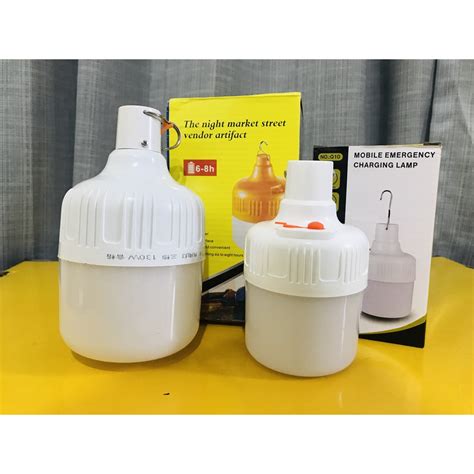 充電led超亮停電移動夜市燈 擺攤 地攤照明燈 應急戶外燈 球泡燈 Led防水露營燈 Led掛燈 蝦皮購物