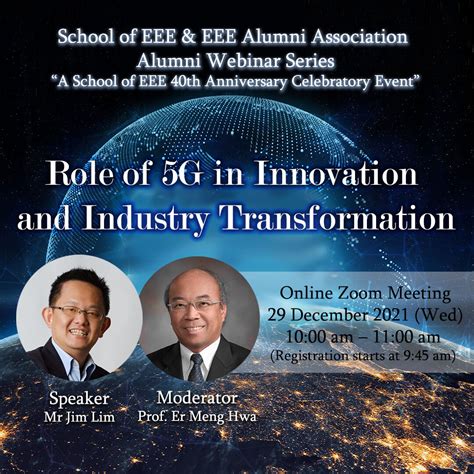 Ntu Eee Alumni Association On Linkedin Eeeaa 5g Webinar Ntusg Ntueeeaa Ntueee 5gnetworks