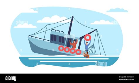 Fishing Boat Sinks In Ocean Crew Tries To Escape Catastrophe In Sea