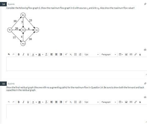 Solved Points Consider The Following Flow Graph G Chegg Com