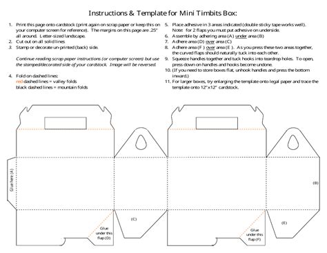 Mini Timbits Box Template Download Printable Pdf Templateroller