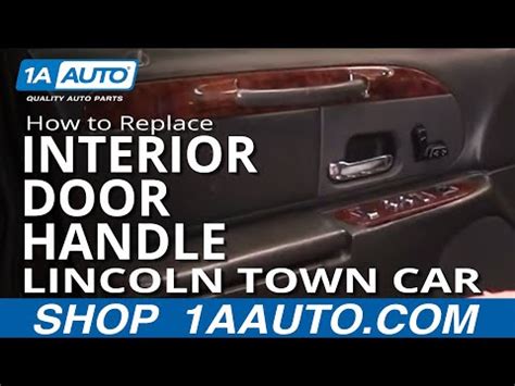 How To Install Replace Inside Door Handle Lincoln Town Car 98-02 1AAuto.com | Car Fix DIY Videos