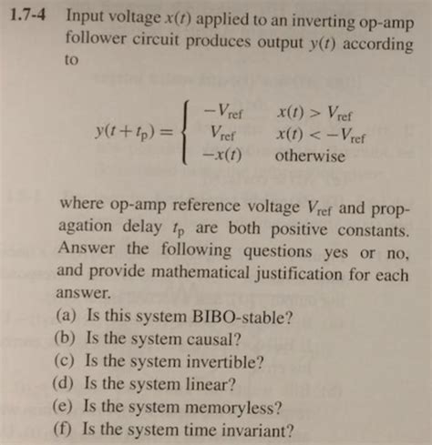Solved Input Voltage X T Applied To An Inverting Chegg Com