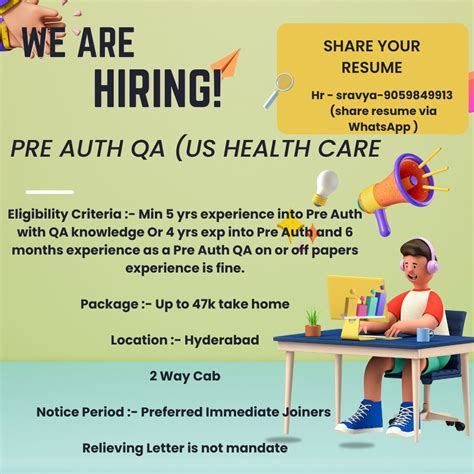 lakshmi sravya on linkedin we are hiring pre auth qa up to 47 k