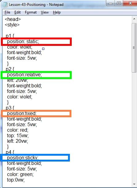 Html And Css Through Hindi ४३ Css Positioning In Hindi