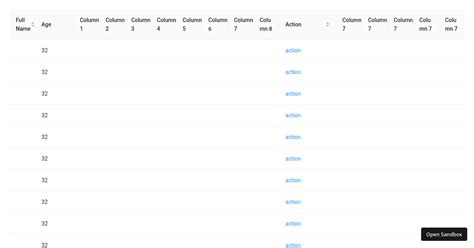 Fixed Header And Scroll Bar With The Page Antd4163 Forked