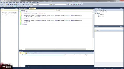 Programing Tutorial 2 Visual Basic 2010 Variables And Messageboxs